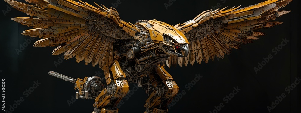 bird, transformer, eagle, robot, animal, nature, eagle, art, statue ...