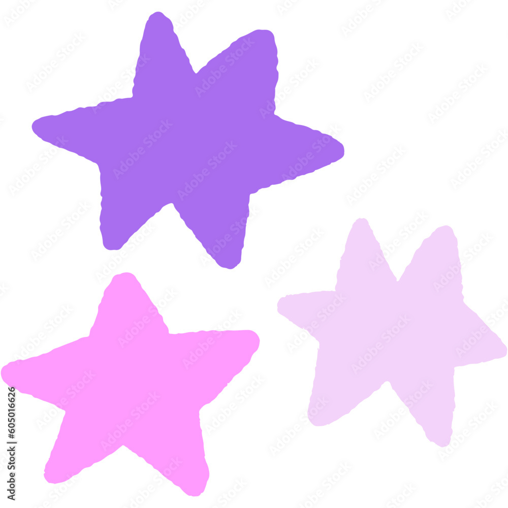 Stars flat line icons . Starry night, falling star, firework, twinkle ...