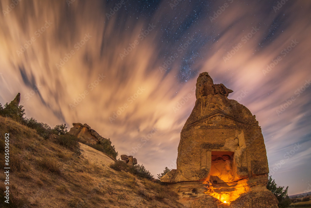 Photographs of the Phrygian valley and rock forms in the Afyon province ...