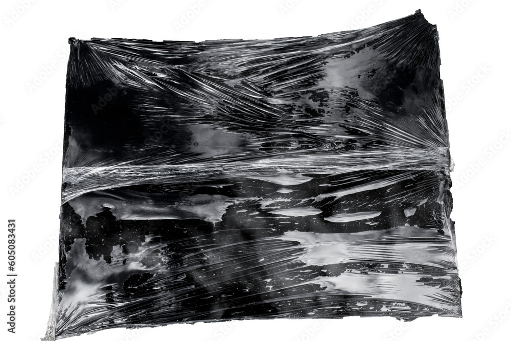 Stretched plastic film png image for layering realistic effect ...