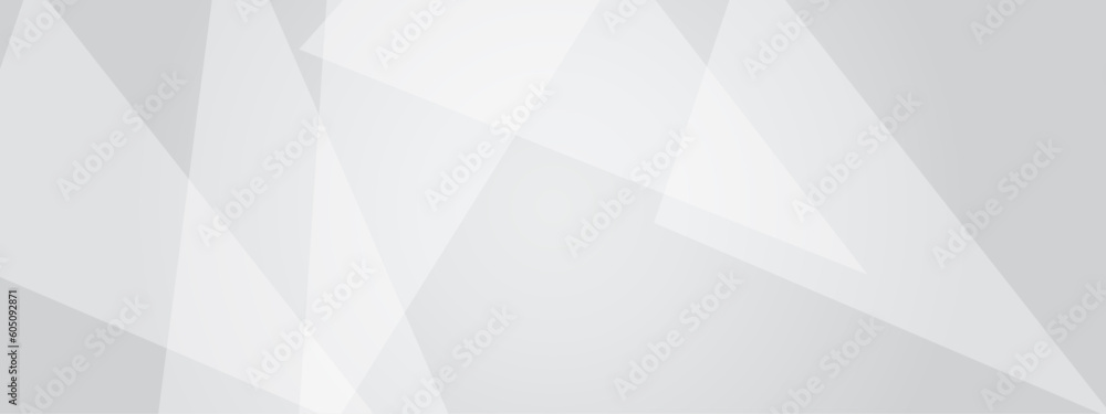 Abstract white and grey triangle and square lines and technology modern ...