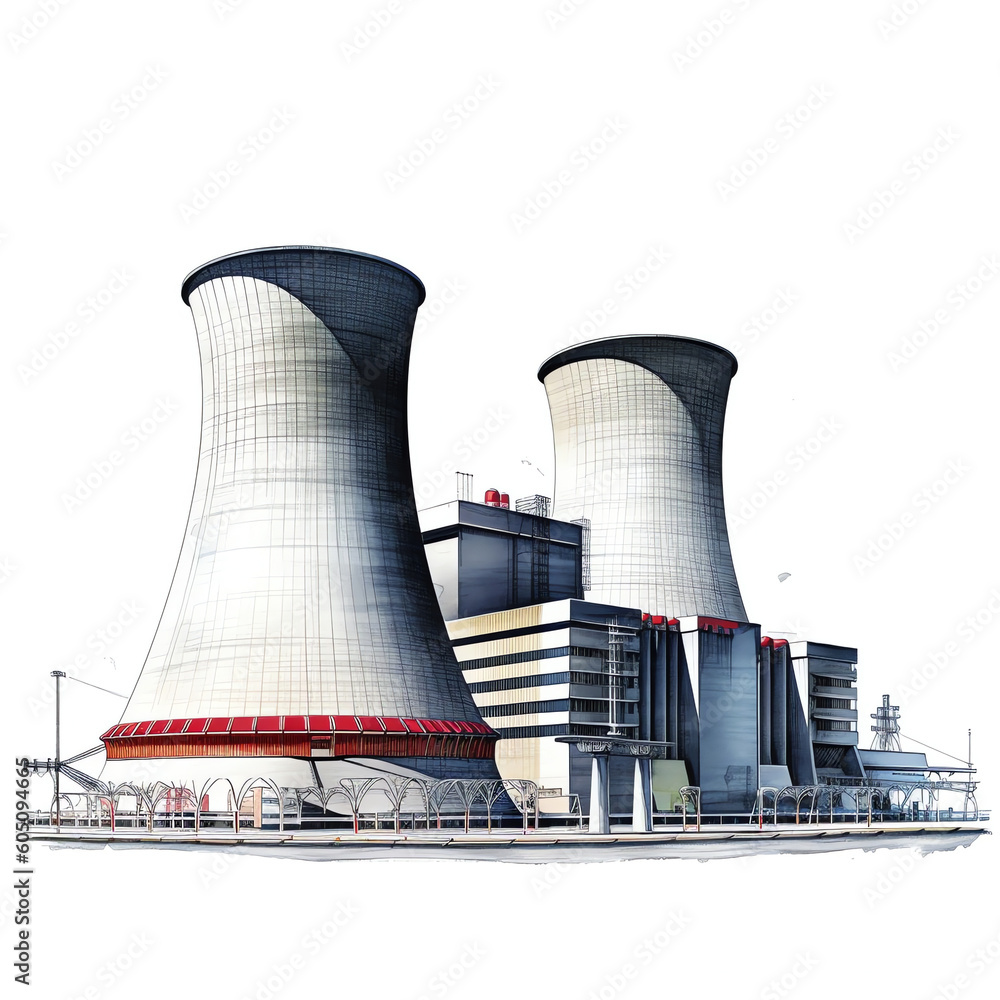 AI Generated: Renewable Energy Power Plant in Vectorial Style with Flat ...