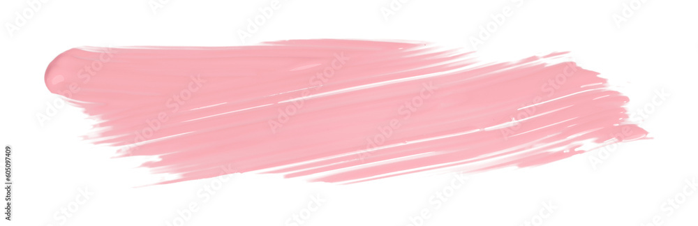Shiny pink brush watercolor painting isolated on transparent background ...