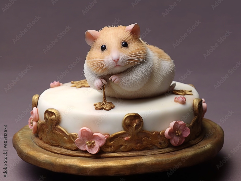 Hamster Birthday Cake