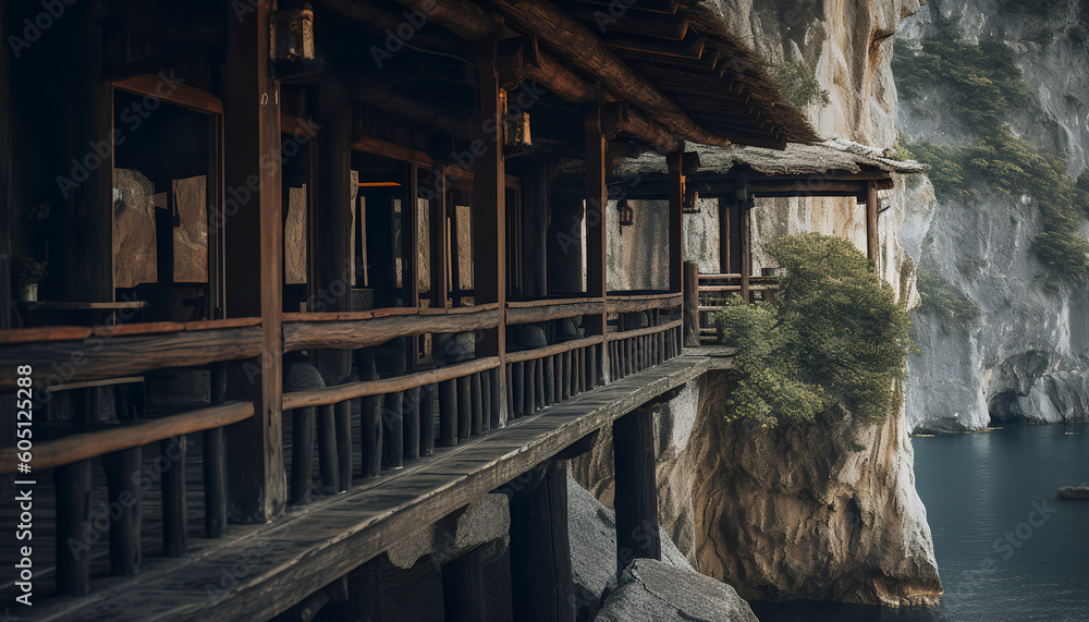 Photo & Art Print Discover a captivating scene where a majestic cliff ...
