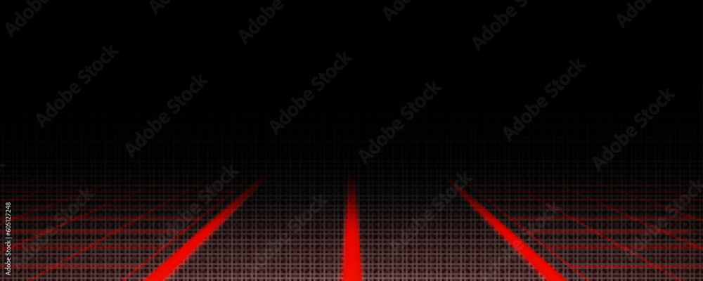 Red laser grid cyber newretrowave game background. Retrowave neon ...