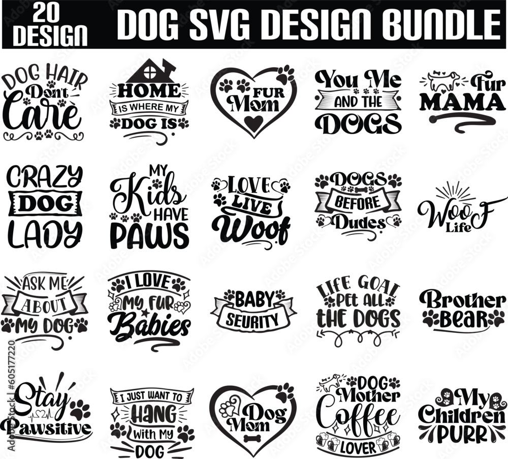 Dog Svg Bundle, Dog Cut Files, Dog Mom Svg, Dog Lover Svg,Dog Quote Svg ...