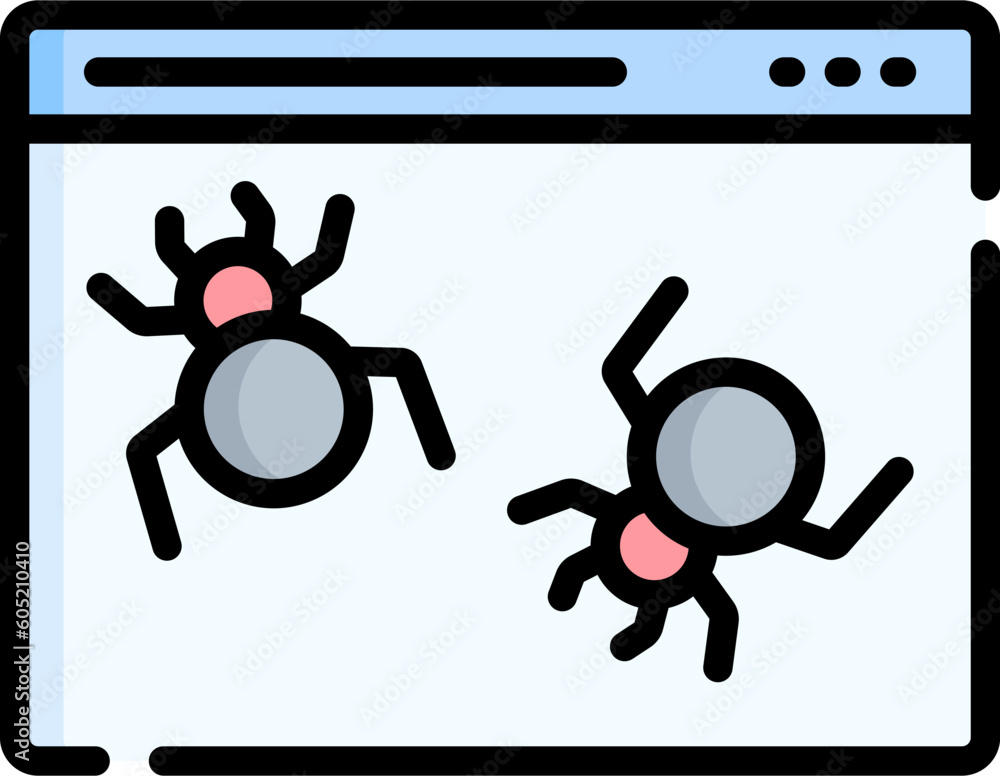 Bugs Icon. Bugs Vector illustration isolated on transparent background ...