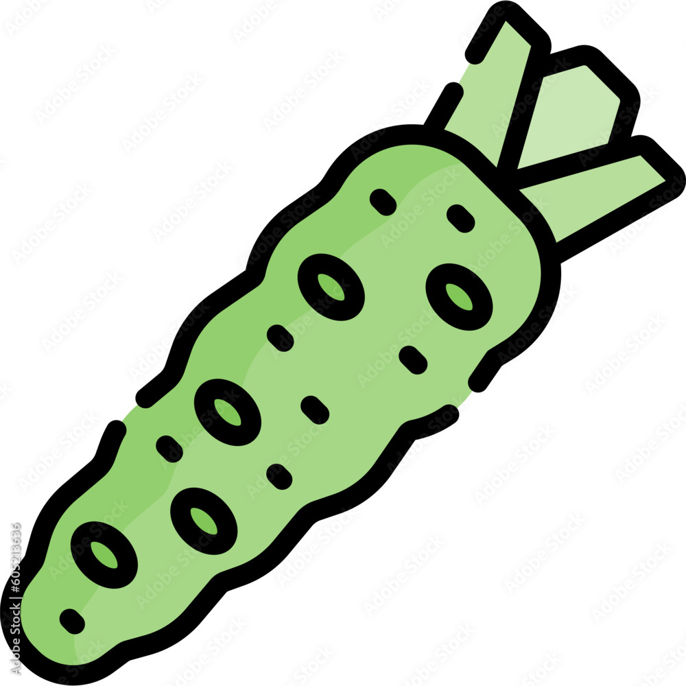 Wasabi Icon. Wasabi Vector illustration isolated on transparent ...