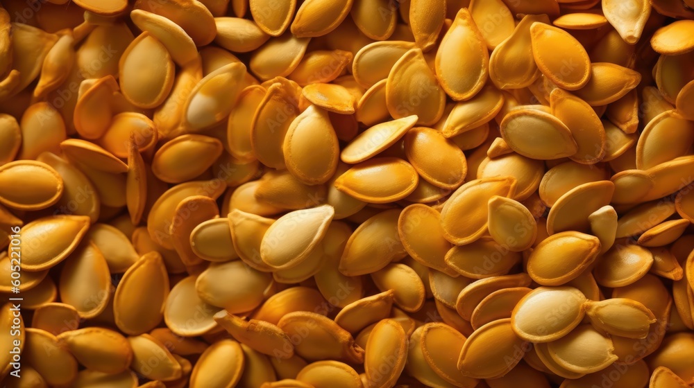 Close-up, High-Resolution Image of Natural Pumpkin Seeds Scattered for ...