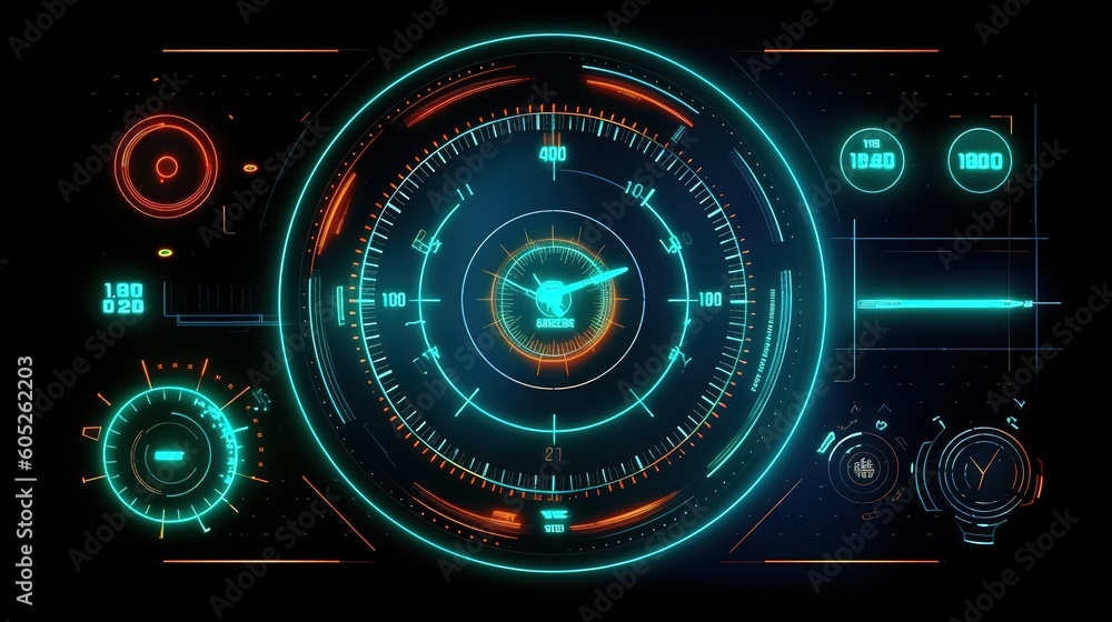 HUD round frames and borders. Hud,GUI for game background design ...