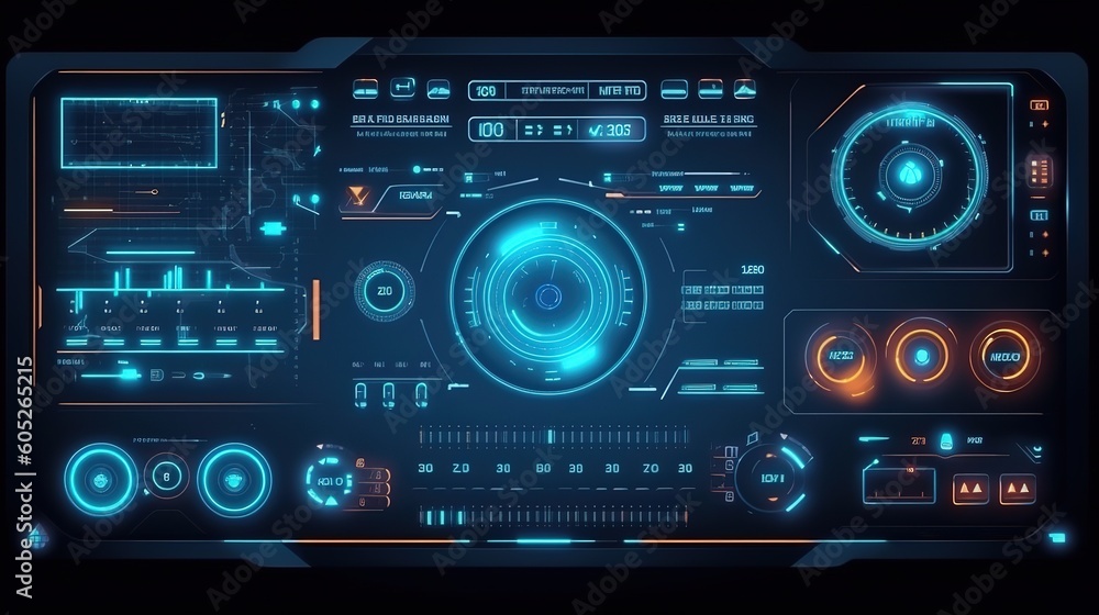 Abstract technology ui futuristic concept hud interface hologram ...