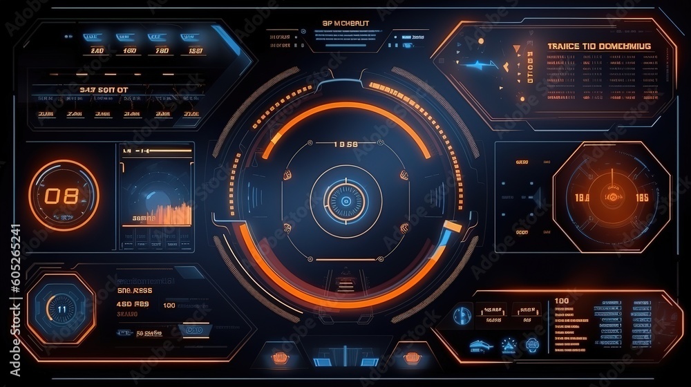 Abstract technology ui futuristic concept hud interface hologram ...