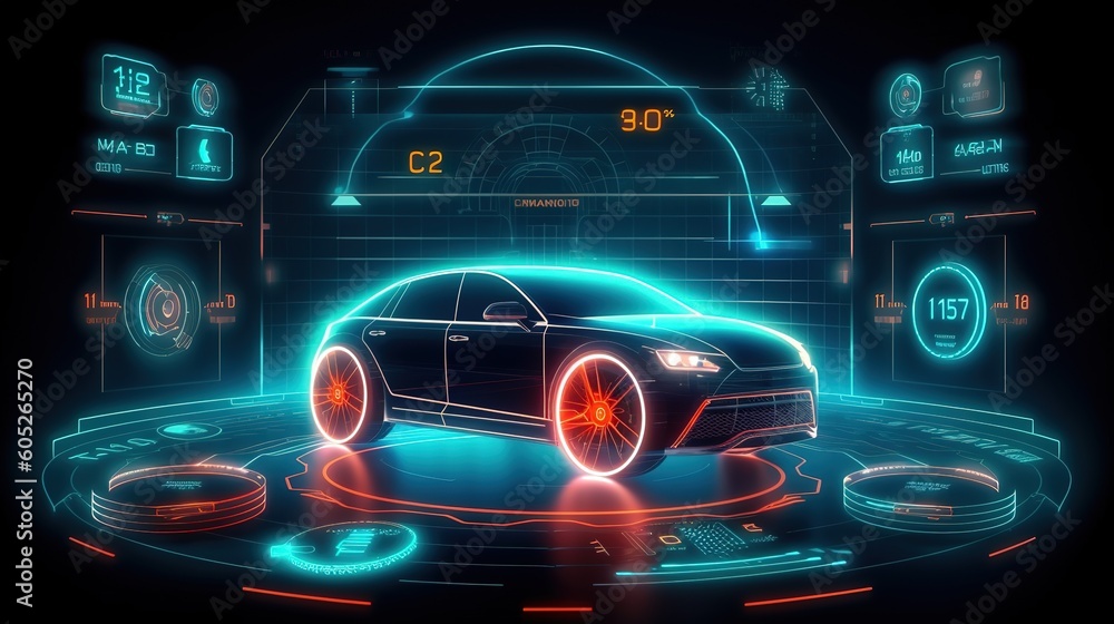 Futuristic user interface. Hud,GUI for game background design ...