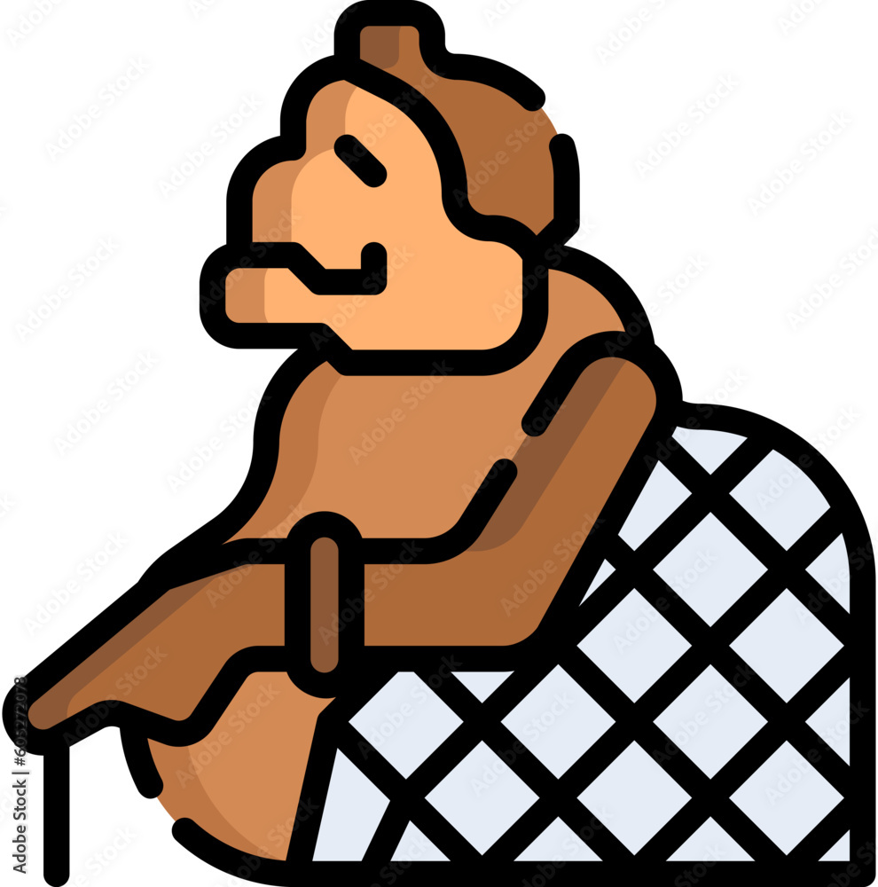 Wayang Icon. Wayang Vector illustration isolated on transparent ...