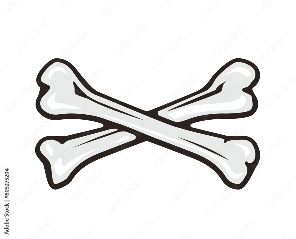 Poster Crossed bones vector illustration – Wall Art | UkPosters