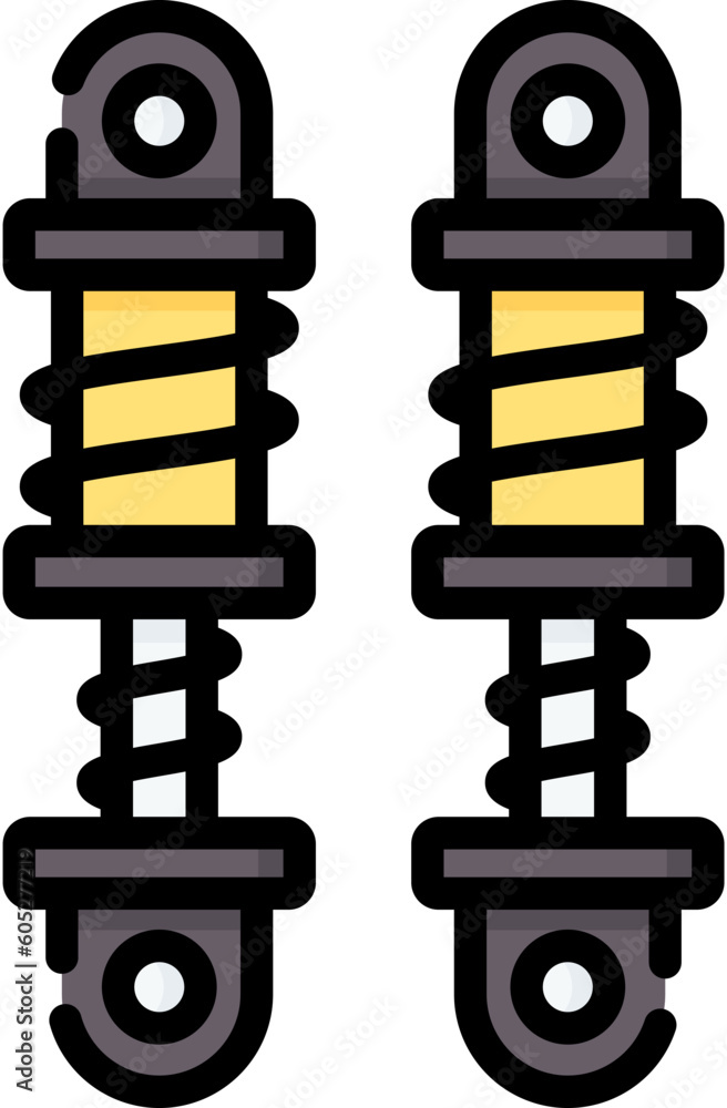 Damper Icon. Damper Vector illustration isolated on transparent ...