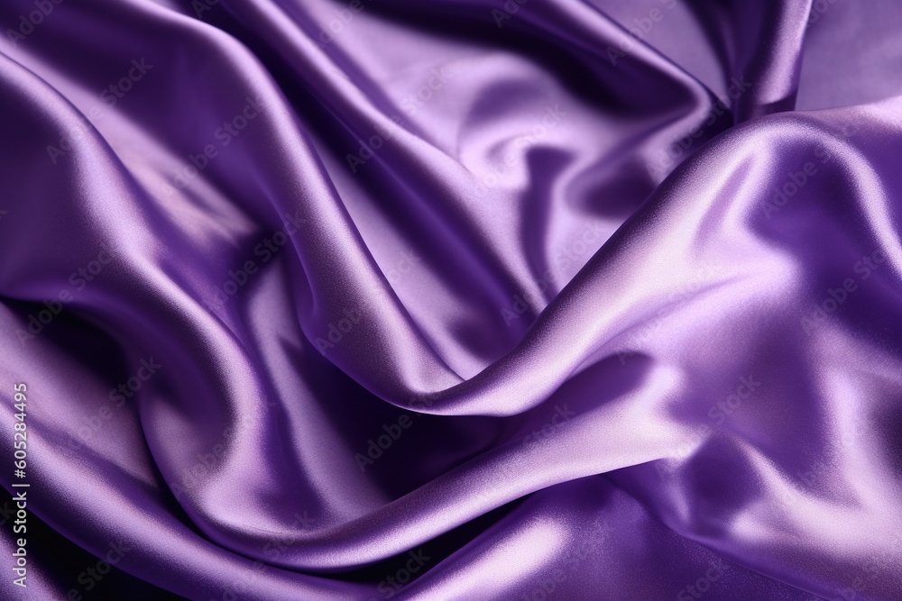 Silk fabric background. Purple shiny silk fabric texture. High ...