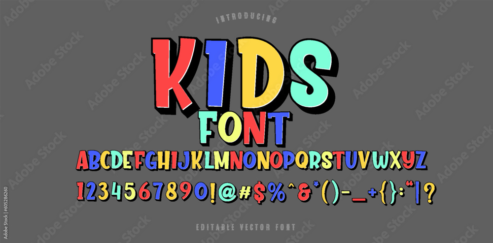 Cute hand drawn alphabet made in vector. Doodle letters for your design ...