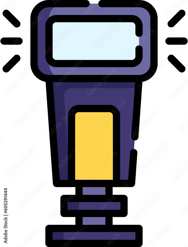 Camera Flash Icon. Camera Flash Vector illustration isolated on ...