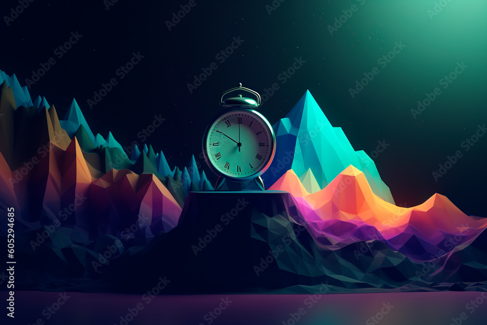 Time stopped and everything frozen. Magical place where time stands ...