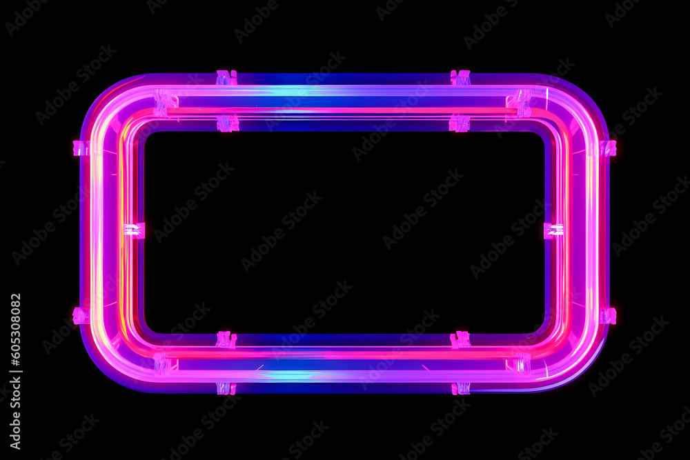 Cyberpunk Streamer Overlay: Crystal Frame Social Media Post Mockup with ...