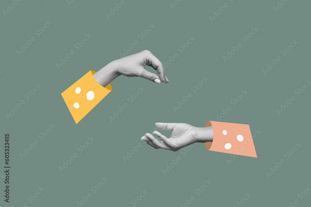 Female statue's hand in sleeve making a gesture like handing the object ...