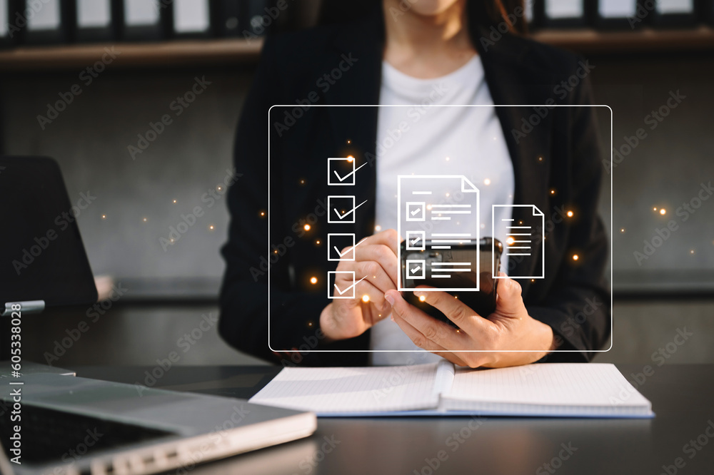 Checklist and filling survey form online. Document management system, DMS. Assessment form ...