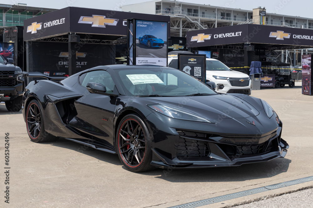 Chevrolet Corvette Z06 display at IMS. Chevy offers the Corvette in 1LT ...