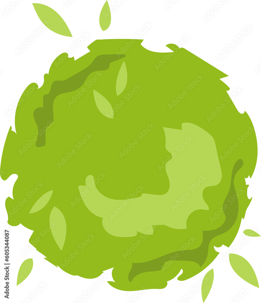 Tree or plant top view for landscape design. Icon colored tree for ...