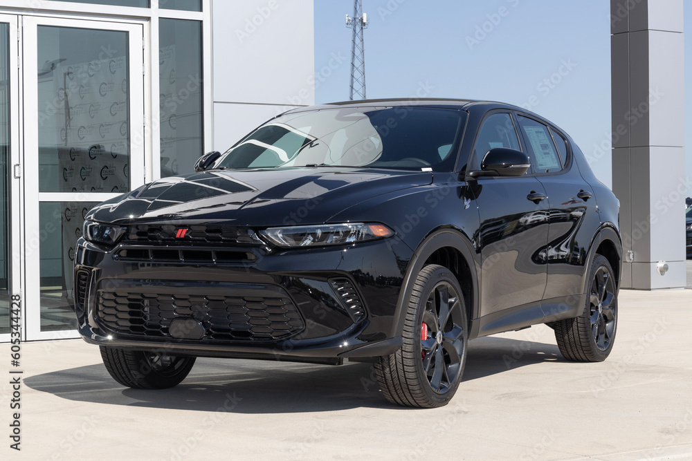 Dodge Hornet display at a dealership. Dodge offers the Hornet in R/T ...