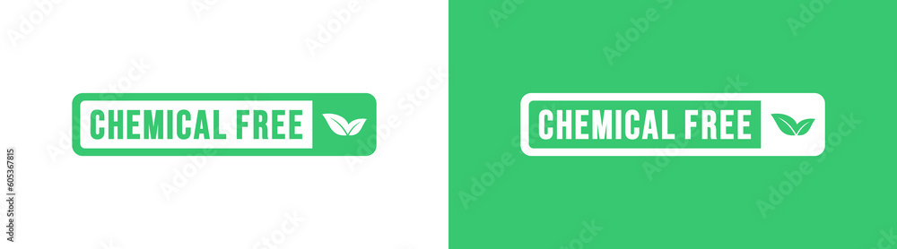 Chemical Free Sign or Chemical Free symbol Vector Isolated in Flat ...