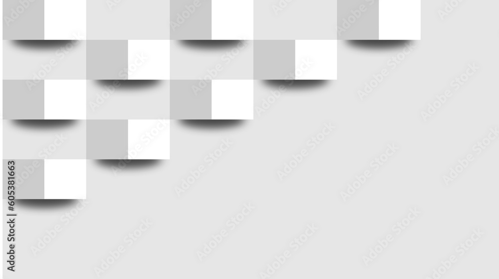 3d white rendering background design, white box design pattern Stock ...