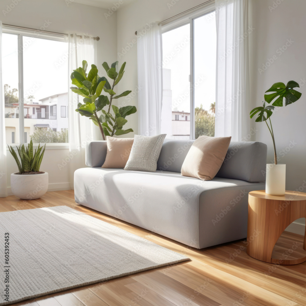 full body sofa in a modern living room with clean lines and a ...