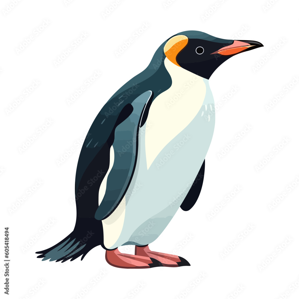 cute cartoon penguin artic animal Stock Vector | Adobe Stock