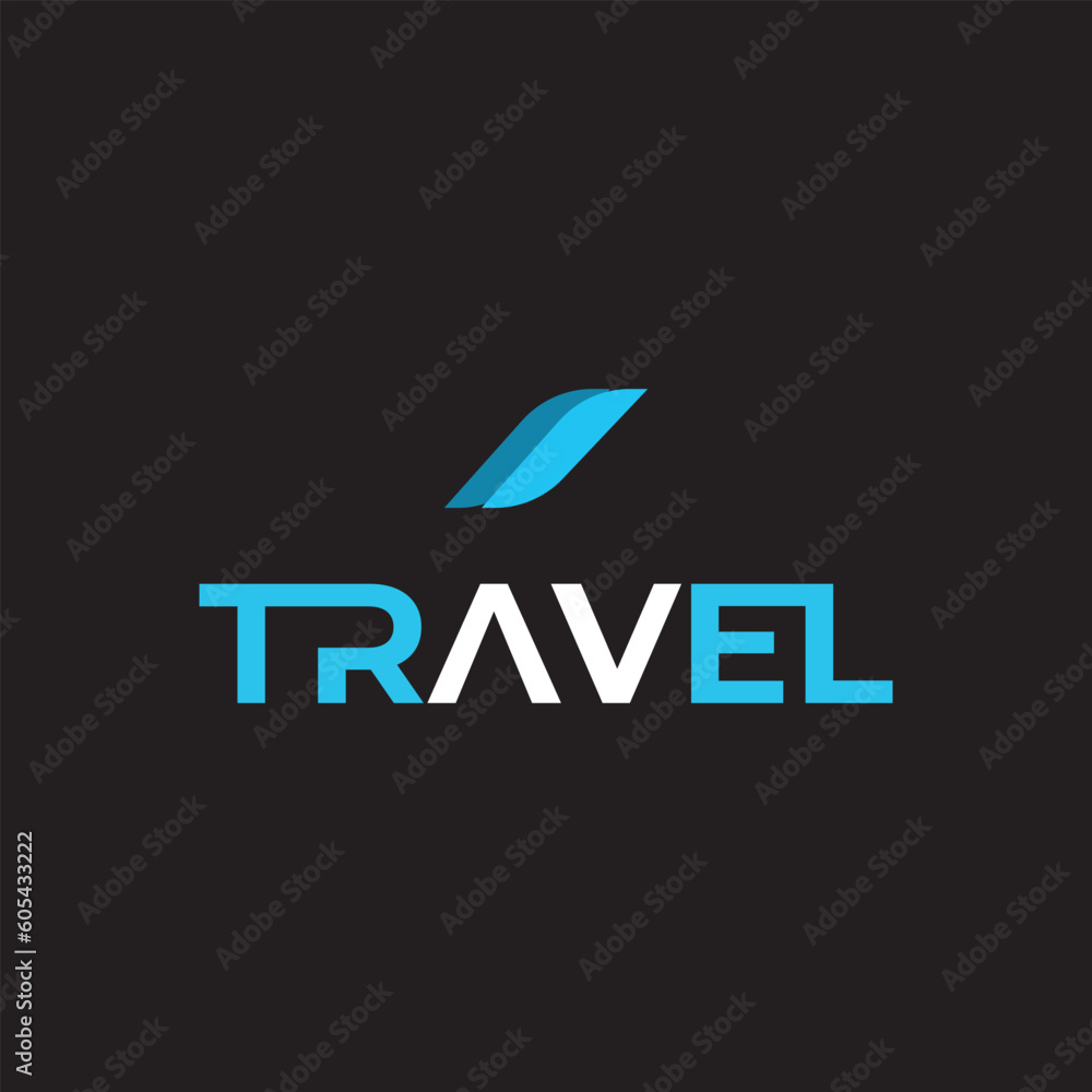 travel logo ,blue icon,traveling logo,vector template. Travel modern ...