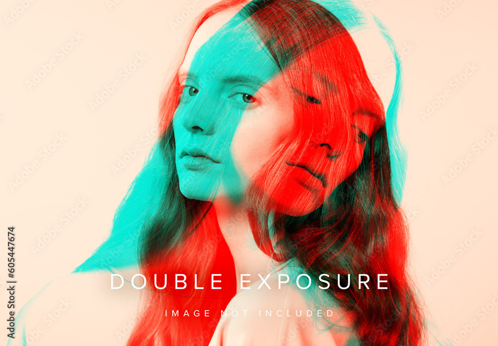 Double Exposure Image Effect Mockup Stock Template | Adobe Stock