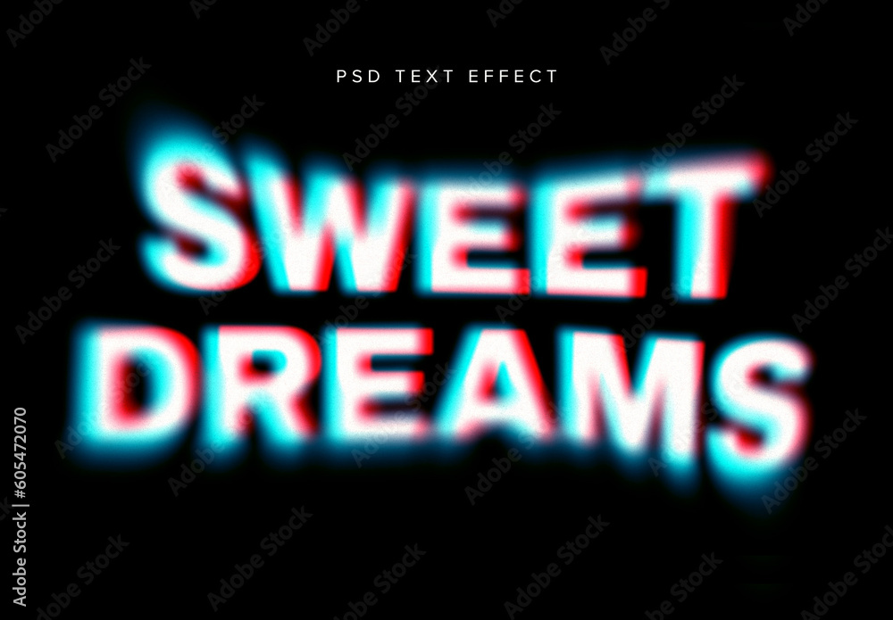 Dreamy Haze Text Effect Stock Template | Adobe Stock