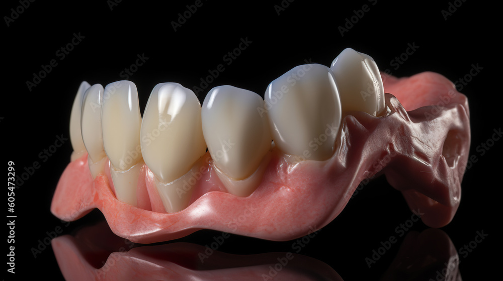 Removable partial denture medically accurate tooth. Model of teeth for ...