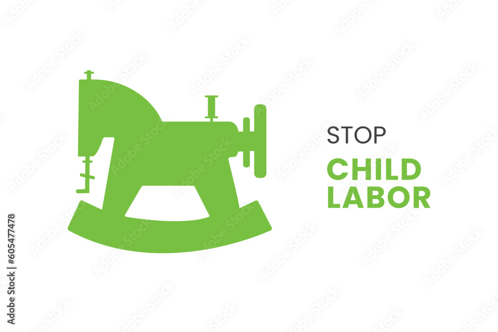 World Day against child labor background, Flat style vector ...