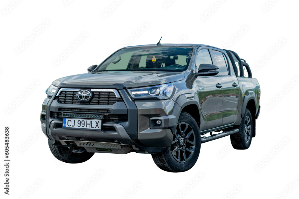Cluj-Napoca, Cluj-Romania-22.05.2023-No background Toyota Hilux 2021 ...