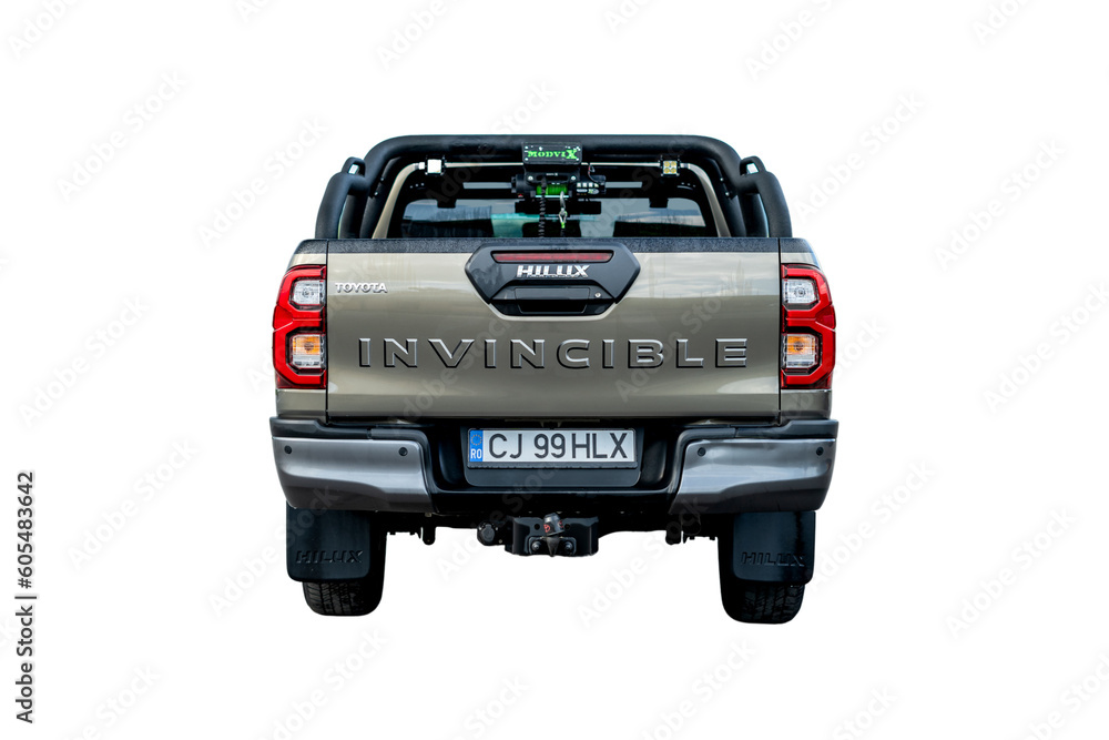 Cluj-Napoca, Cluj-Romania-22.05.2023-No background Toyota Hilux 2021 ...