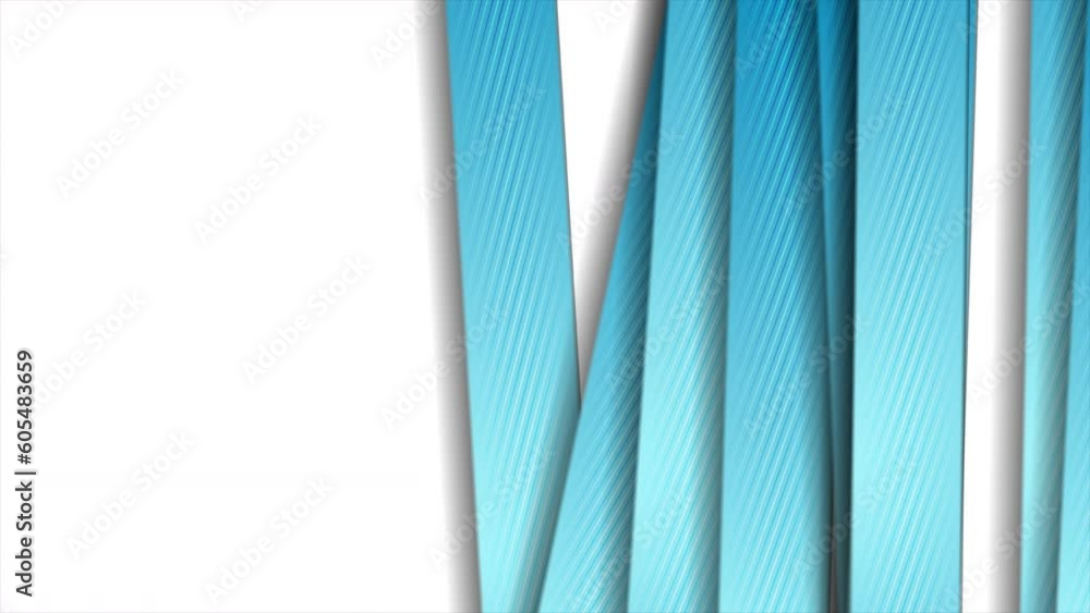 Bright blue stripes and lines. Abstract corporate tech background ...