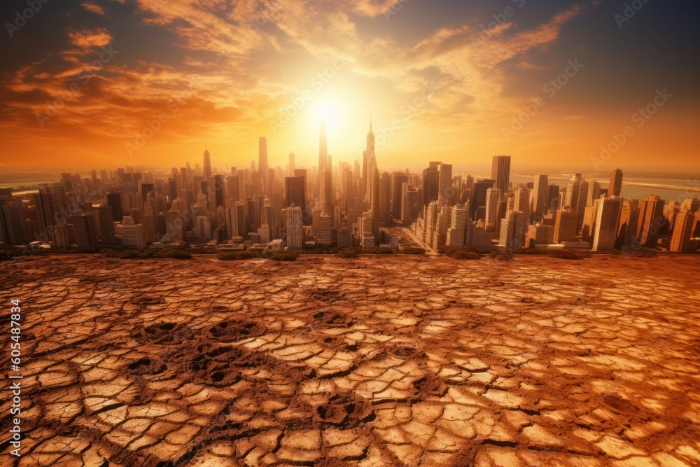 Hot day extreme temperatures, heatwave in city, summer heatwave as ...