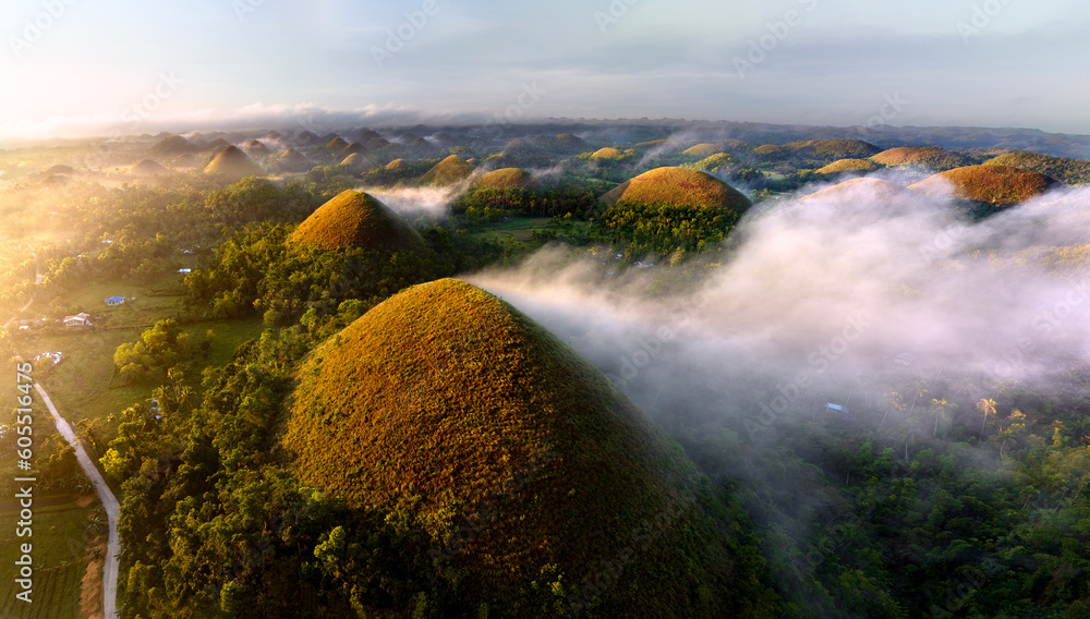 Poster The Chocolate Hills are a geological formation in the Bohol ...