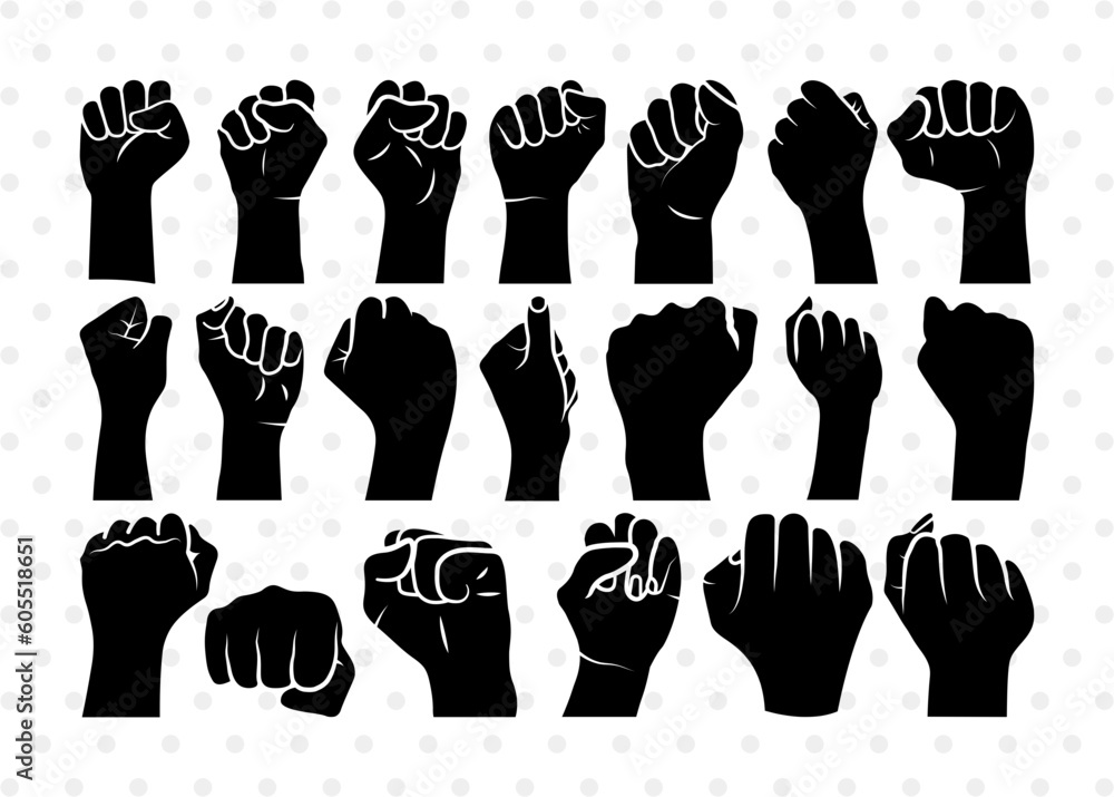 Raised Fist SVG, Hands Silhouette, Generation Hands Svg, Hands Svg ...