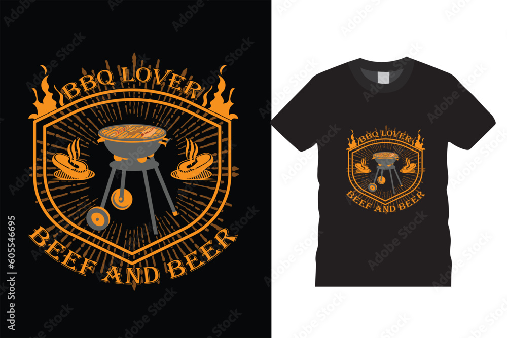 Vetor de bbq lover beef and beer food,cooking,alcohol,steak, Funny BBQ ...