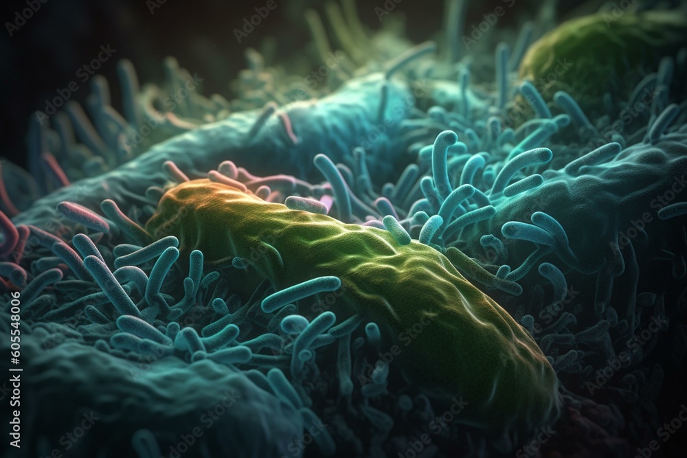 3D illustration of Gram-negative proteobacteria Enterobacterias ...