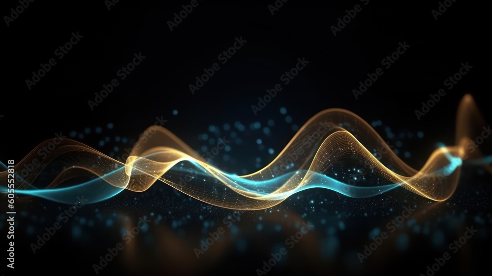 Moving Sound Waves Background