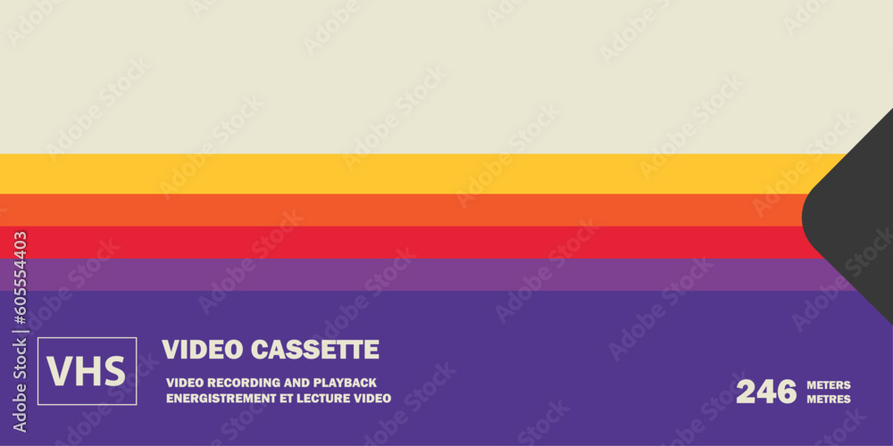 Old video cassette background. Old school and back to 90s concept ...